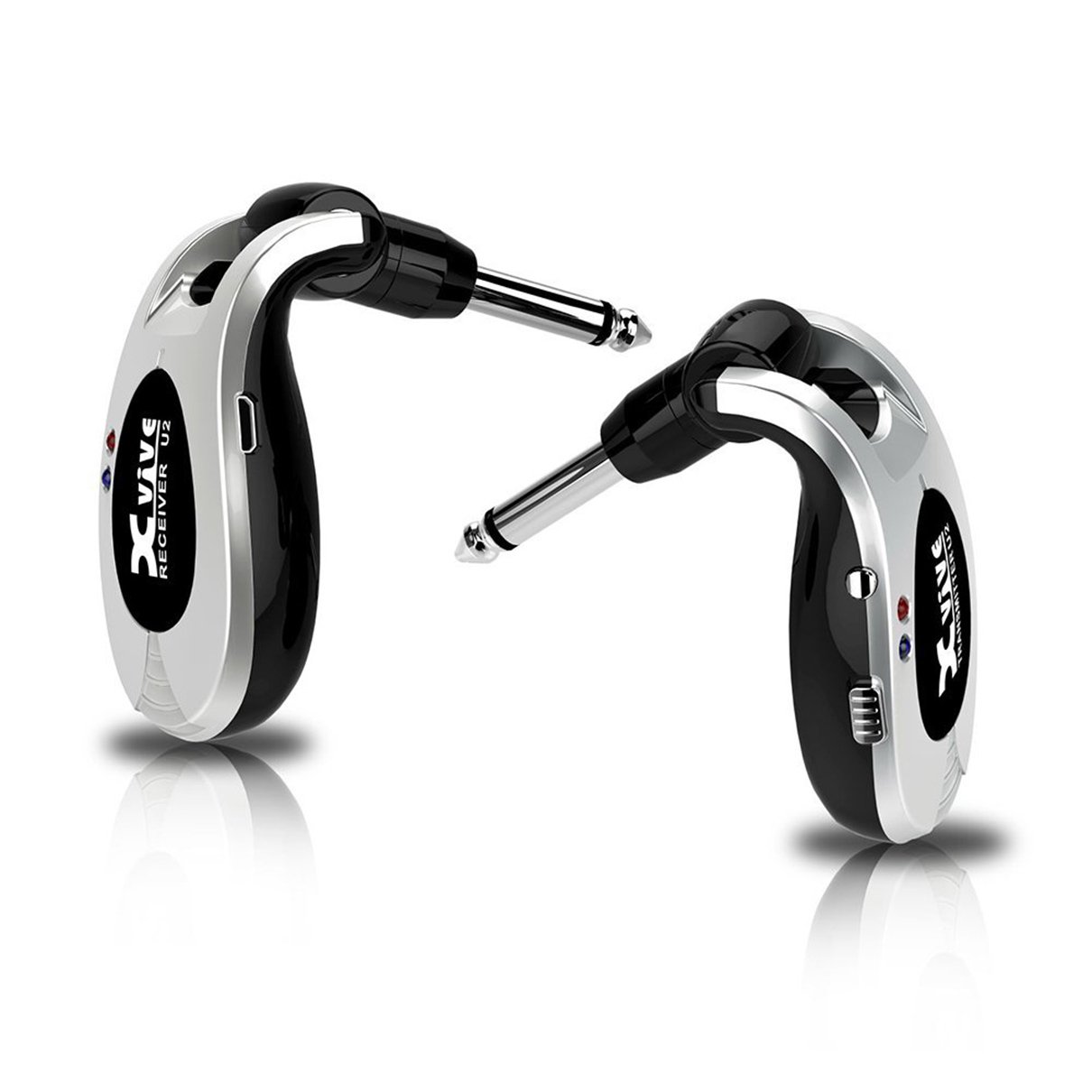 Transmissor Sem Fio Para Instrumentos XVIVE U2 Prateado Com Conector ...