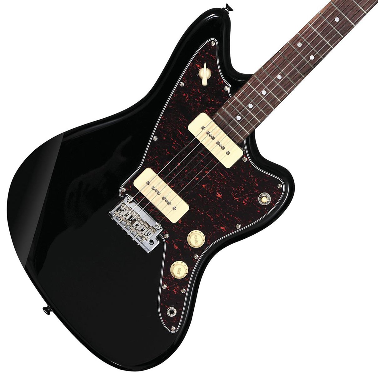 Guitarra Tagima Serie Woodstok TW-61 Jazzmaster Jaguar Preta Com Escudo ...
