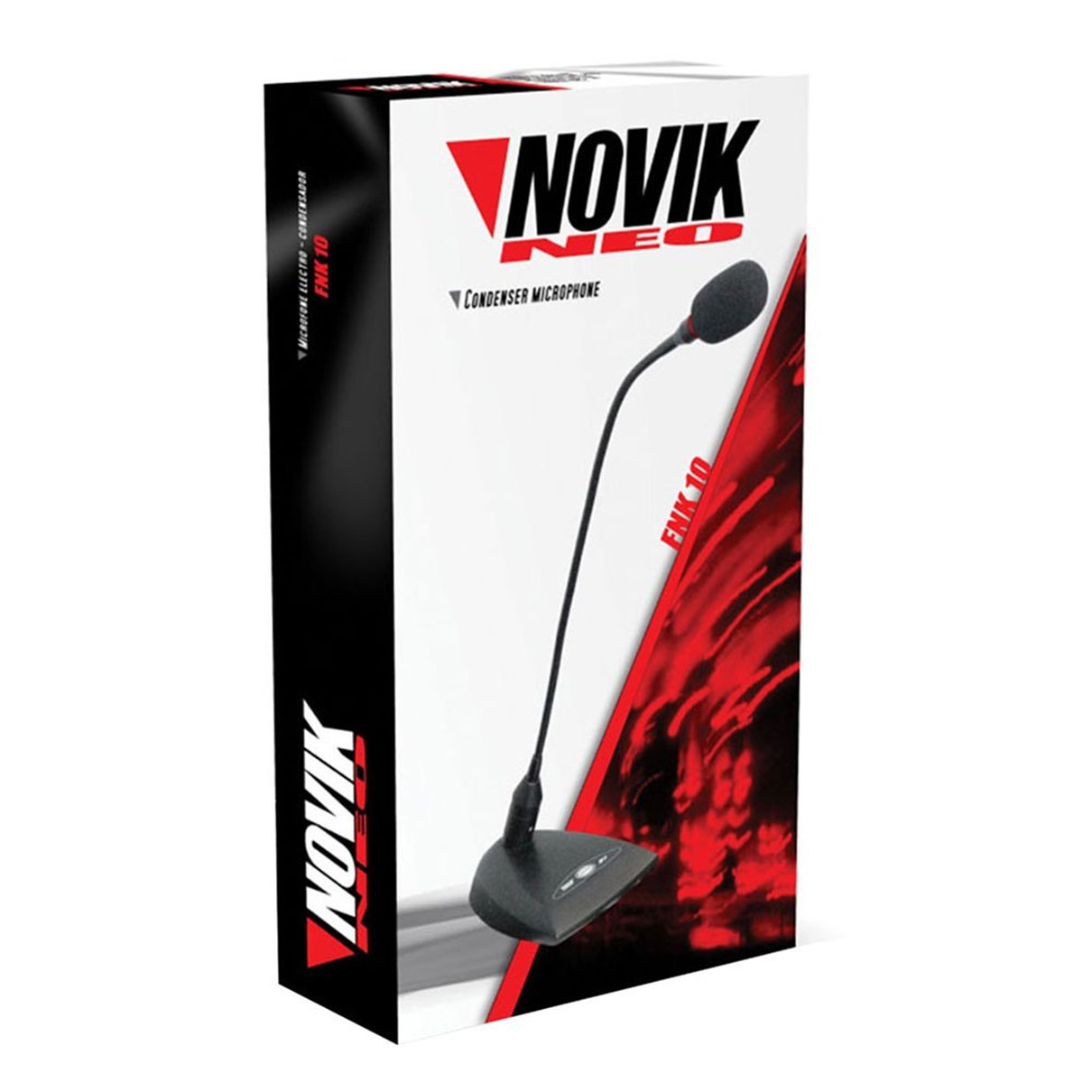 Microfone De Mesa Novik Neo Gooseneck FNK-10 Com Haste Flexível ...