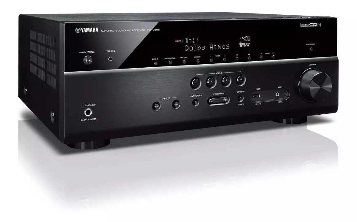 Receiver Yamaha Rx-v685bl Av De 7.2ch Com Musiccast C/ Nota - Mercadão ...